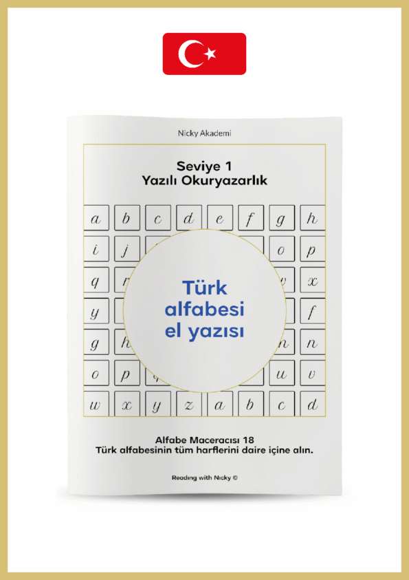 Türk Alfabesi El Yazısı (1.18) - Nicky Akademi